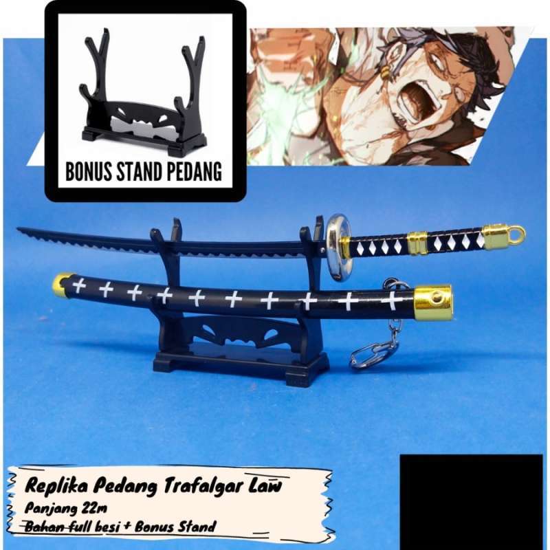 Promo NEW Pedang Trafalgar Law anime one piece ukuran mini Gantungan ...