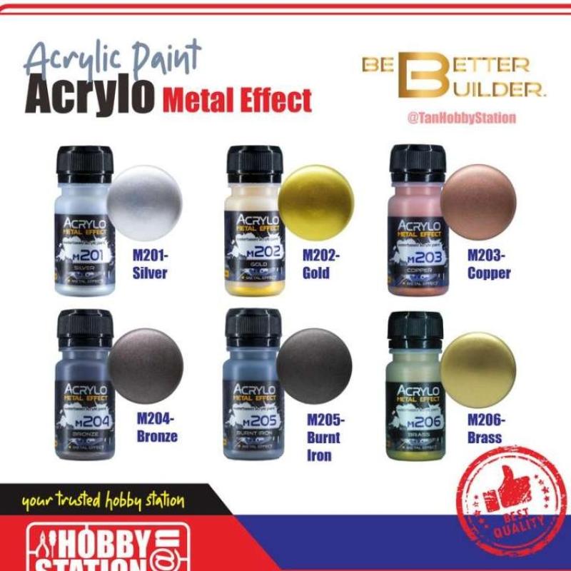 Jual Acrylo Metal Effect - Gundam Model Kit Repaint Airbrush Handbrush ...