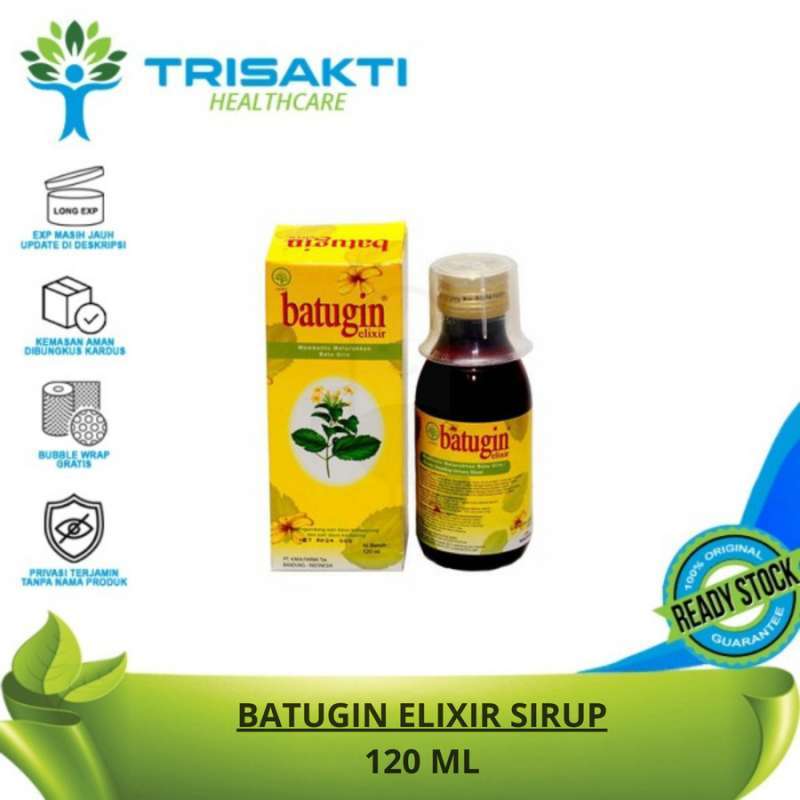 Promo Obat Batu Ginjal Batugin Elixir Sirup 120 ml Diskon 24% di Seller ...