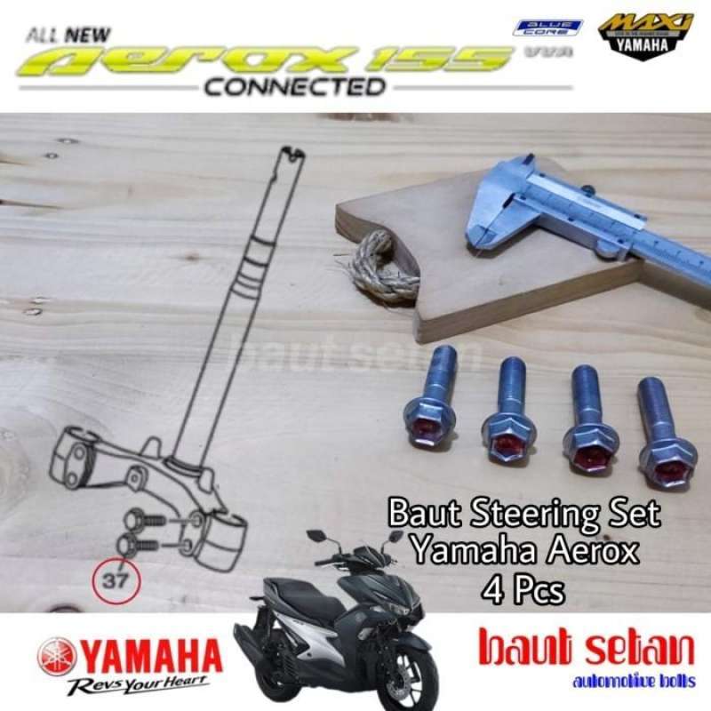 Jual Baut Set Shock Depan Yamaha Aerox 155 di Seller Devil Bolts - Parung, Kab. Bogor | Blibli