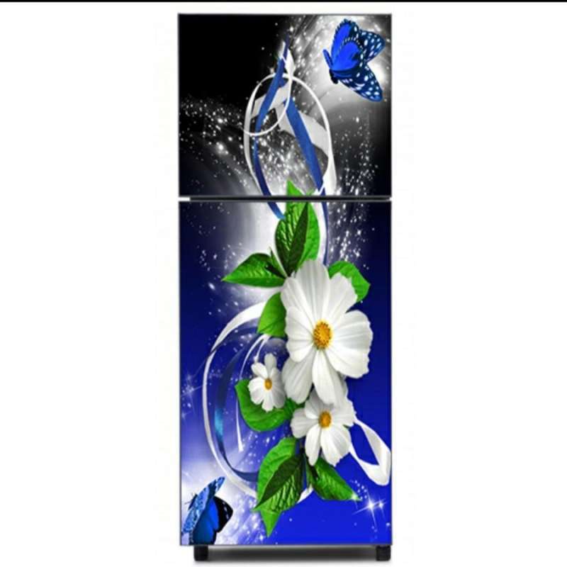 Jual Sticker Kulkas 2 Pintu Motif Bunga Putih di Seller Abieya ...