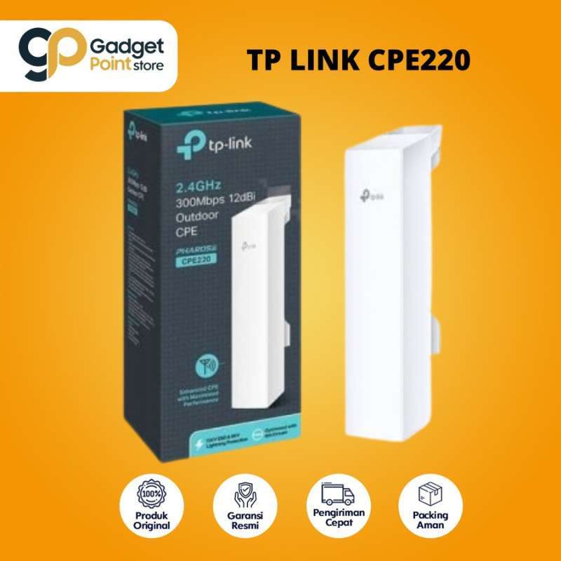 Jual TP-LINK CPE220 2.4GHz 300Mbps 12dBi Outdoor CPE - Garansi 1 Tahun ...