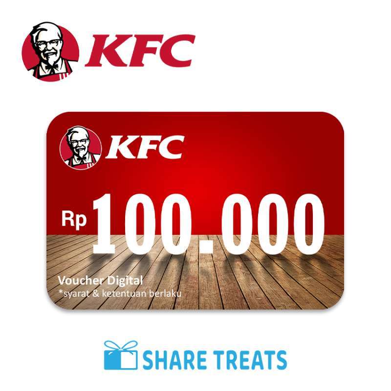 Jual Voucher Digital KFC Rp 100.000 di Seller Share Treats Official Store - Karet Semanggi, Kota ...