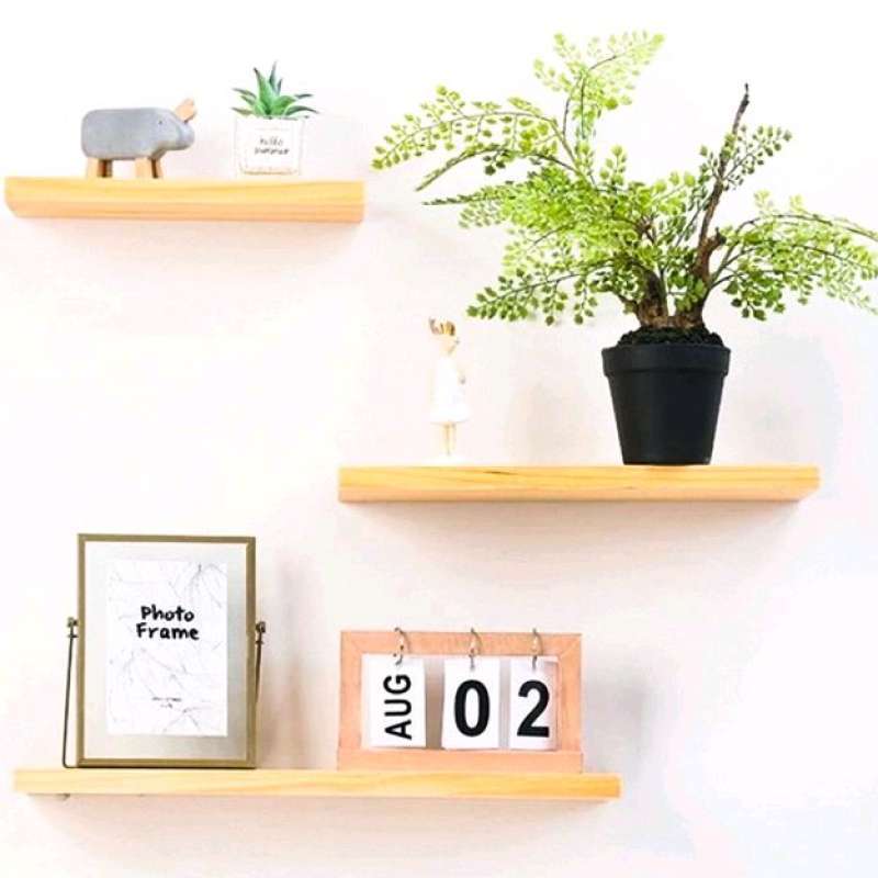 Promo RAK DINDING MINIMALIS PAPAN AMBALAN KAYU MOTIF NATURAL MURAH ...