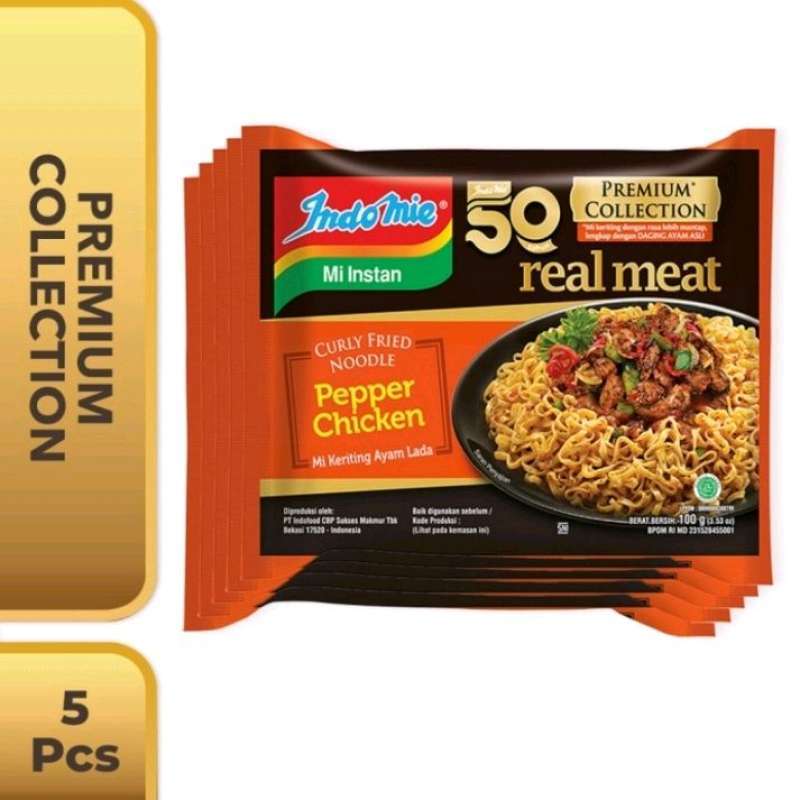 Jual Indomie Premium Collection Real Meat Pepper Chicken Ayam Lada Isi ...