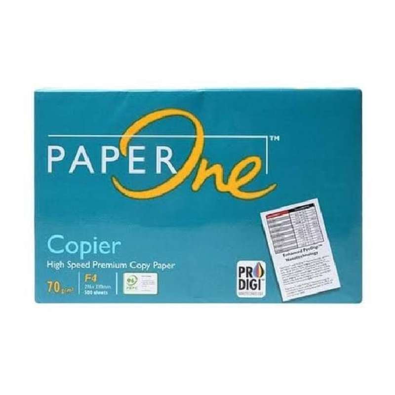 Jual Kertas HVS Paper One F4 70 gram 1 rim di Seller Dimensi Komputer ...