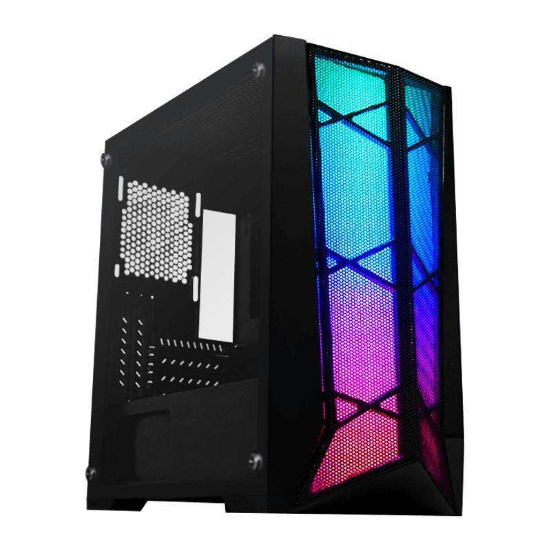 Jual Cube Gaming Shean RGB Front Panel Vertical GPU mATX Gaming Case di ...