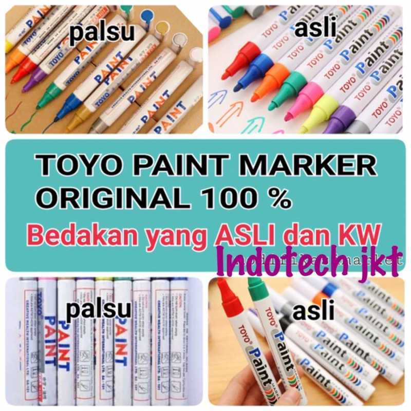 Jual Spidol Ban Mobil Toyo Paint Marker Original di Seller Indotech_jkt ...