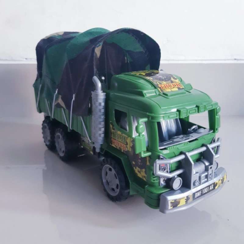 Jual Mainan Truk Tronton Militer - Mobil Truck Angkut Personil Army ...