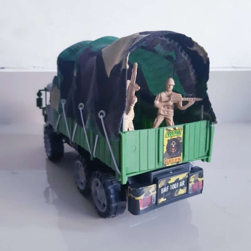 Jual Mainan Truk Tronton Militer - Mobil Truck Angkut Personil Army ...