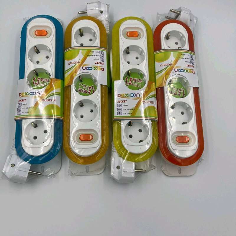 Promo Stop kontak Modern 4 soket /colokan listrik/colokan/terminal ...