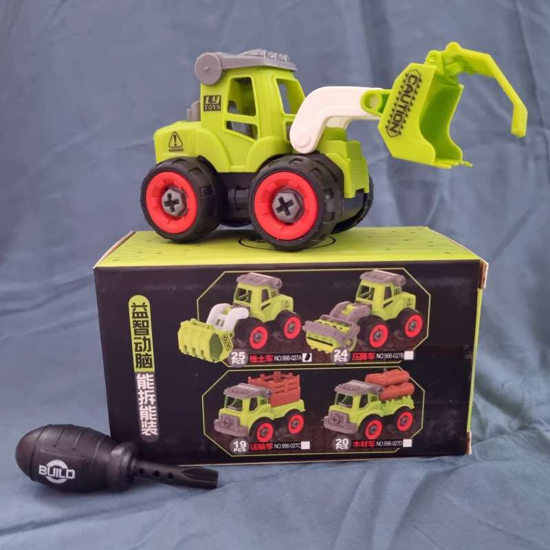Jual Mainan Assembly Traktor Kayu Lumberjack Diy Bongkar Pasang Pakai ...