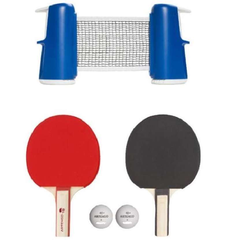 Jual Tenis Meja Set Small TABLE TENNIS ROLLNET Set 2 BATS 2 BALLS Blue di Seller Raytob Outdoor ...