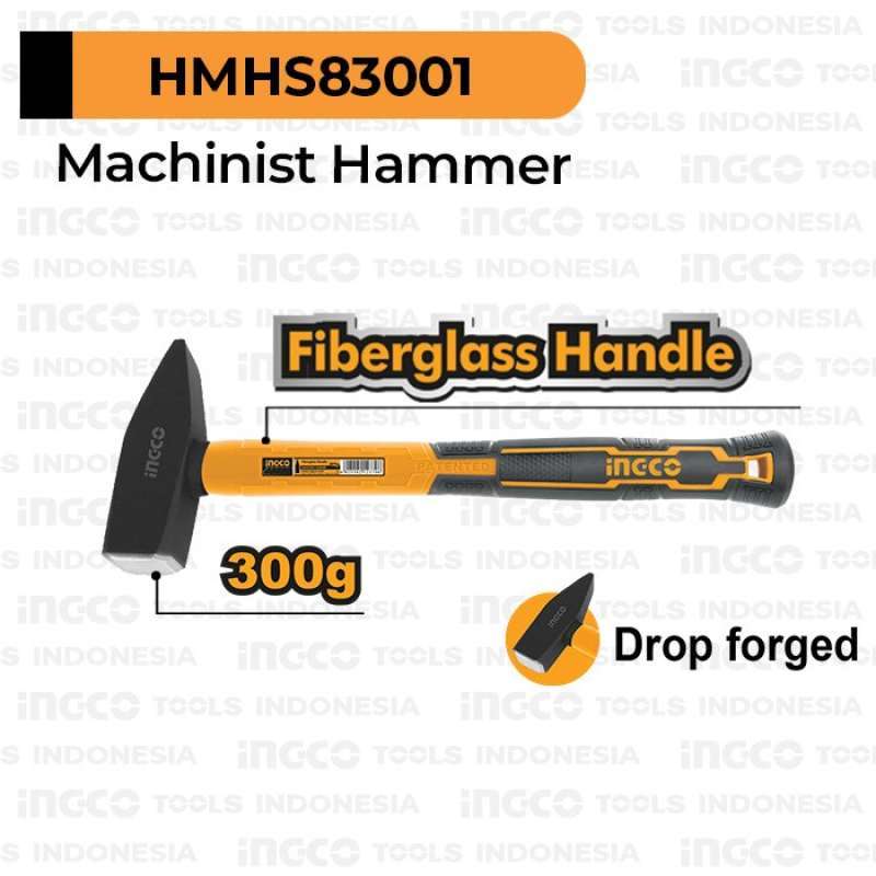 Promo Machinist Hammer (300g) INGCO HMHS83001 - Palu Tukang Kaca Besi ...