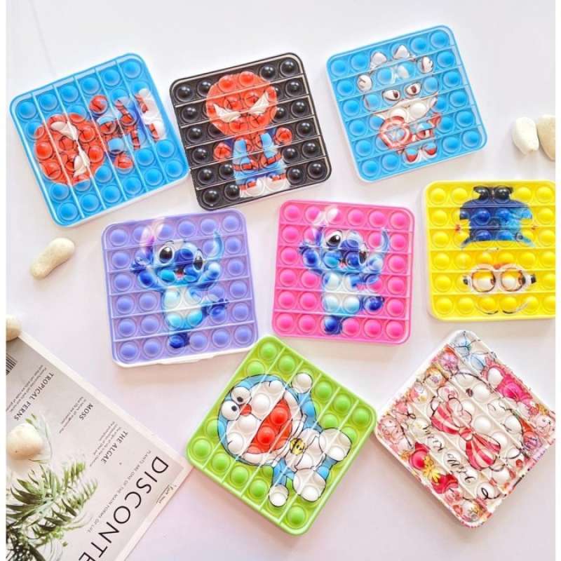 Promo POP IT KARAKTER// POPIT MAINAN VIRAL ANAK SENSORY Diskon 33% di ...