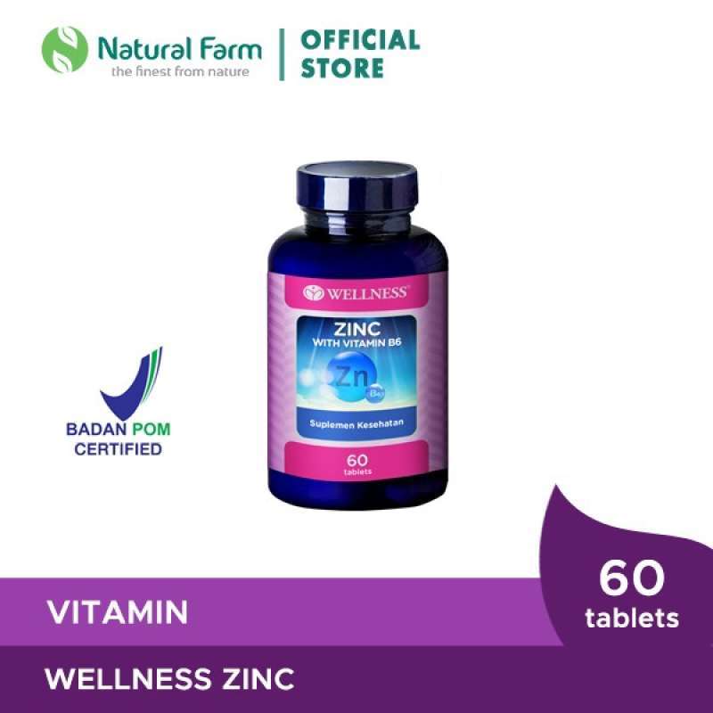 Jual Wellness Zinc With Vitamin B6 60 Tablet di Seller PALANG MERAH ...