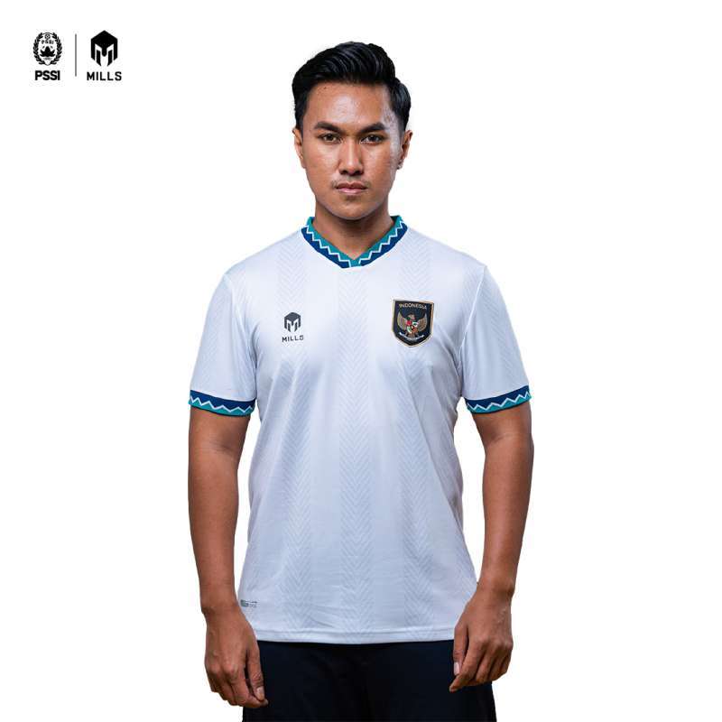 Jual MILLS Timnas Indonesia Jersey Away Replica Version 1158INA White ...