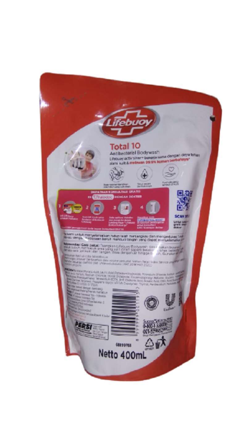 Jual Lifebuoy Bw Total10- Red Rfl 400ml Di Seller Tiptop Online ...