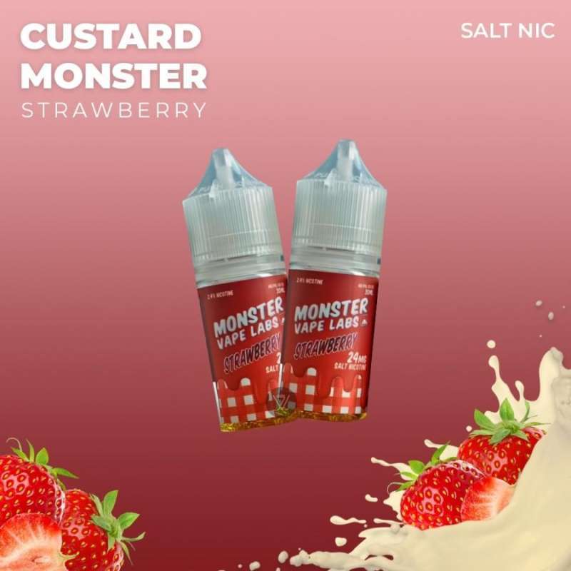 Jual Monster Vape Labs Strawberry Salt Nic USA 30ML by Jam Monster ...