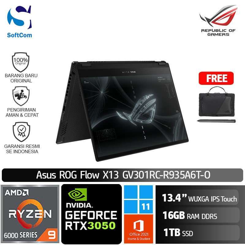 Jual Asus Rog Flow X13 Gv301rc R935a6t Laptop Gaming Covertible [amd ...