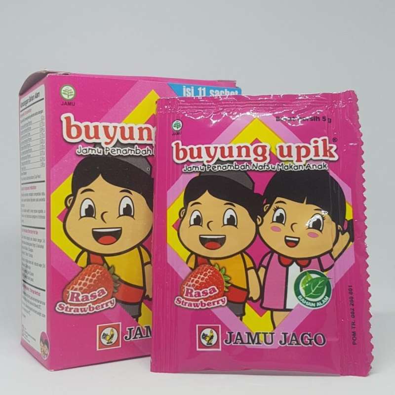 Jual Buyung Upik Jamu Jago Rasa Strawberry - Pack Isi 11 Sachet Di ...