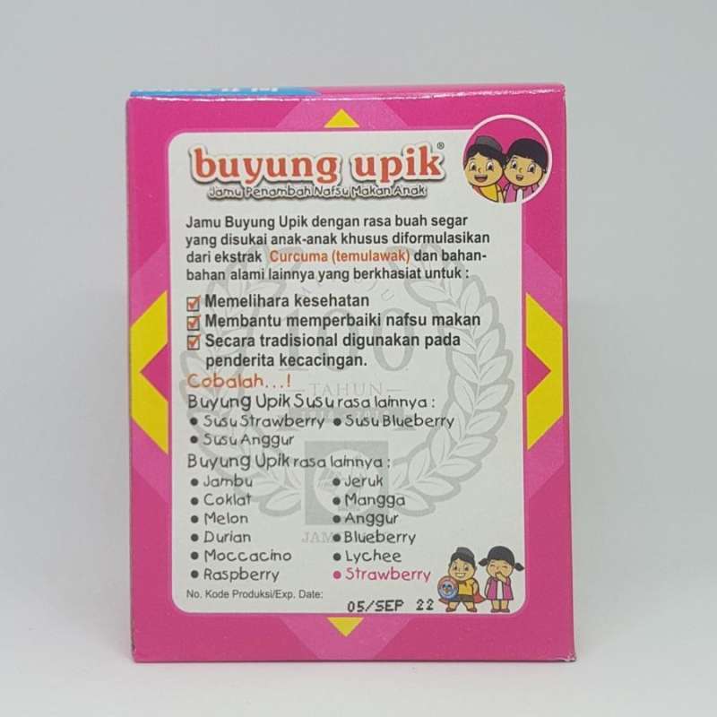 Jual Buyung Upik Jamu Jago Rasa Strawberry - Pack Isi 11 Sachet Di ...