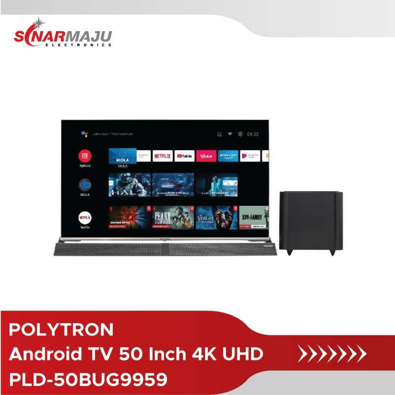 Jual LED TV 50 Inch Polytron 4K UHD Android TV PLD-50BUG9959 PLD50BUG9959 di Seller Sinarmaju ...