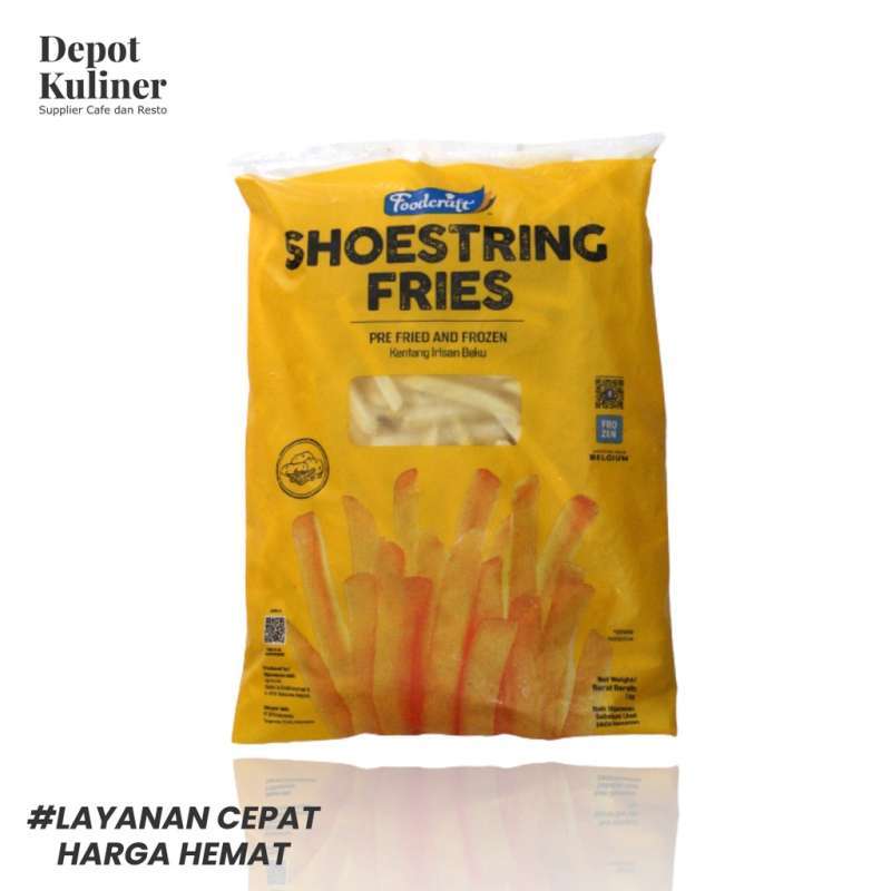 Jual Shoestring Fries Fooderaft 1Kg Kentang Goreng Frozen di Seller ...
