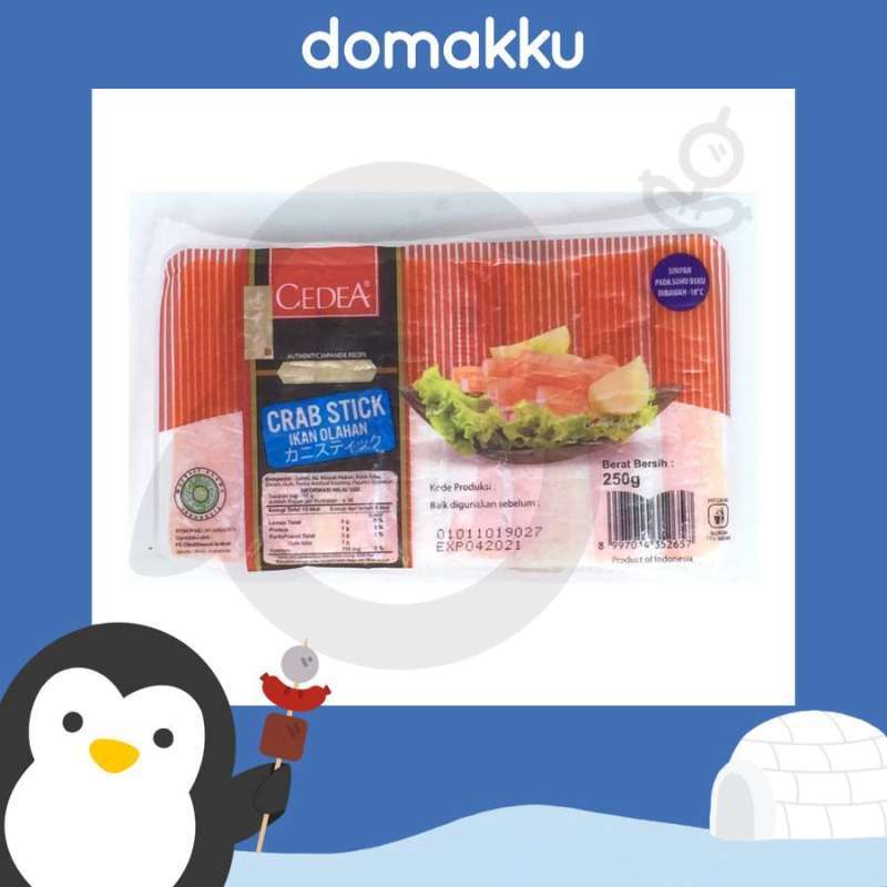 Promo Cedea Crab Stick (Olahan Rasa Kepiting) 250gr, Makanan Beku Halal ...