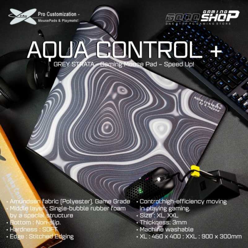 Jual XRaypad Aqua Control+ Grey Strata - Gaming Mousepad di Seller ...