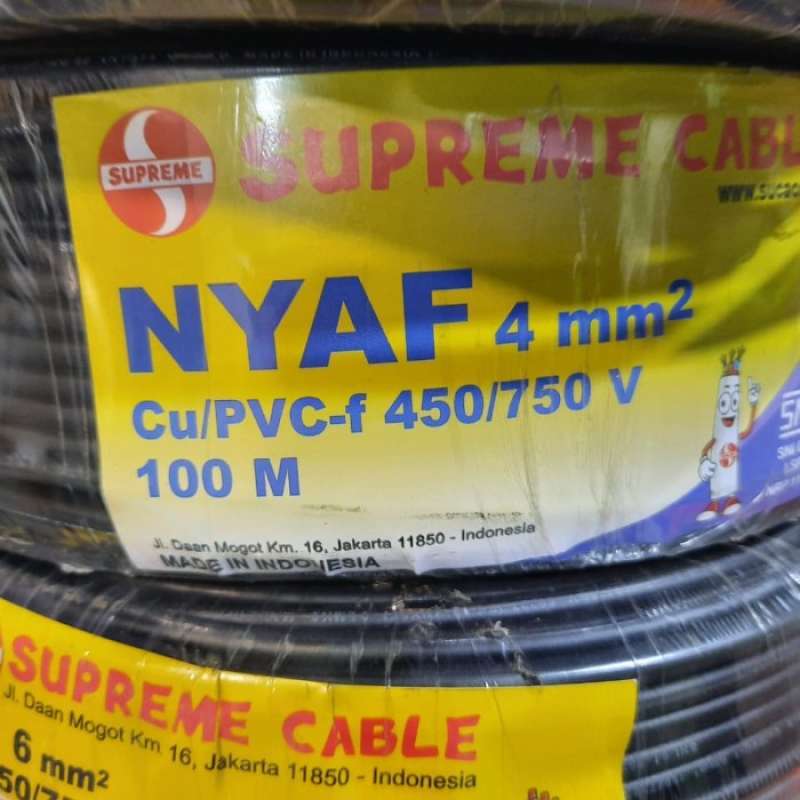 Promo Kabel Nyaf 4Mm Supreme Serabut 100M/Roll Diskon 10% di Seller KEFIRA STORE - Cengkareng ...