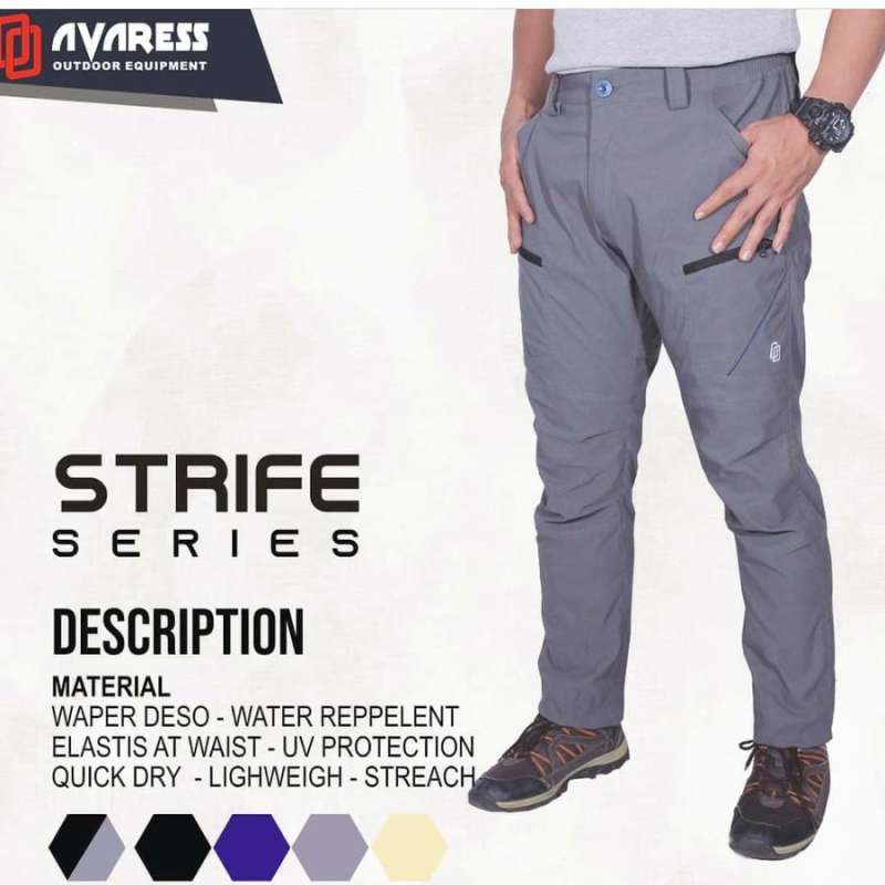 Jual Celana Gunung Quickdry Avaress GREY not Eiger Consina JWS TNF ...