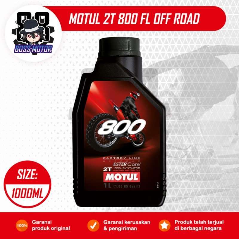 Promo MOTUL 2T 800 FACTORY LINE OFF ROAD 1L - OLI SAMPING MOTOR PREMIUM ...