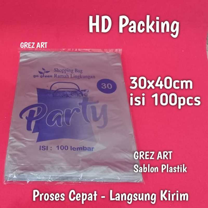 Jual Plastik HD Packing Olshop ukuran 30X40cm TEBAL (isi 100pcs) di ...