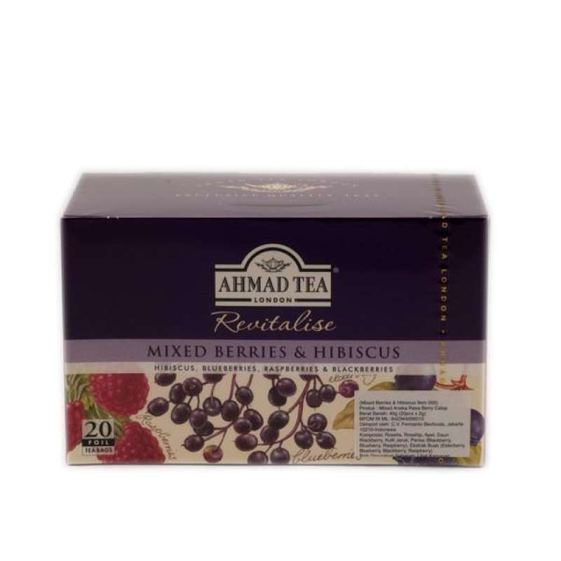 Jual Ahmad Tea London Teh Buah Dan Herbal Campuran Rasa Beri 40 G Di ...