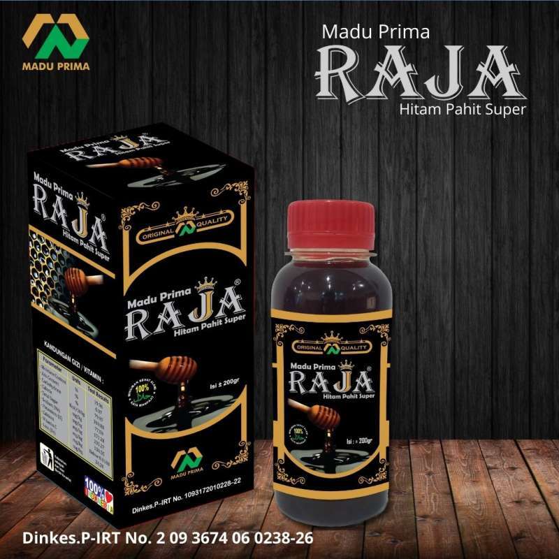 Jual Madu Prima Raja Madu Hitam Pahit Super Isi ±200 Gr Madu Raja Madu Pahit Madu