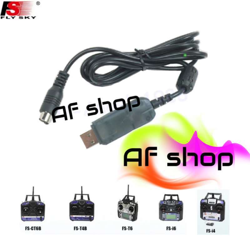 Jual Data Cable Upgrade For Flysky Fs-Ct6B Fs-T4B Fs-T6 Fs-I6 Fs-I4 Tx ...
