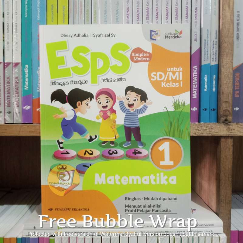 Promo ESPS MATEMATIKA KELAS 1 SD KURIKULUM MERDEKA ERLANGGA Diskon 25% ...