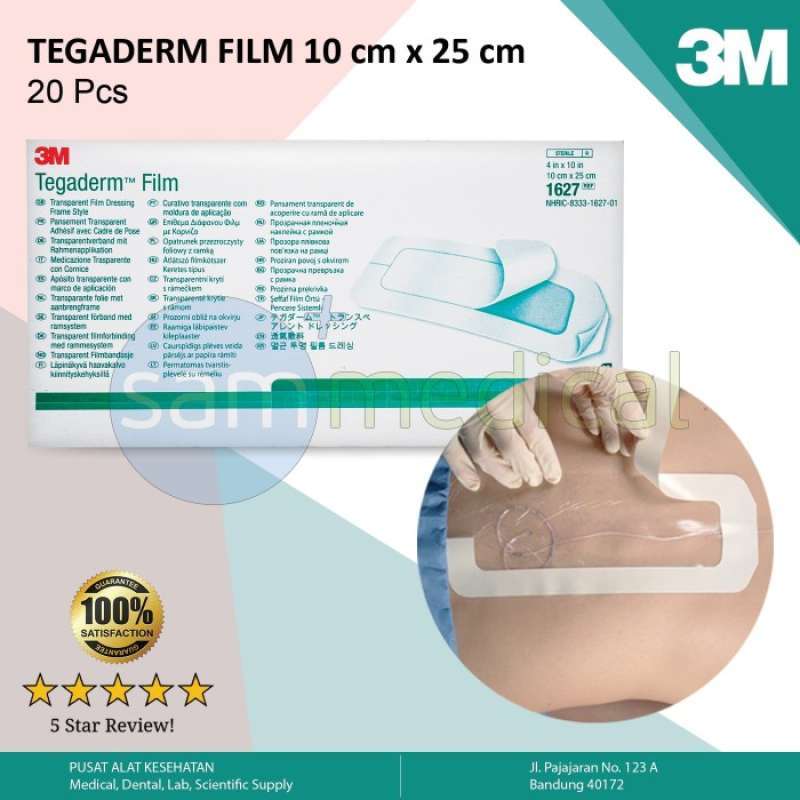 Jual 3m Tegaderm Film 1627w 10 Cm X 25 Cm @pcs Di Seller Sam Medical Official Store - Arjuna ...