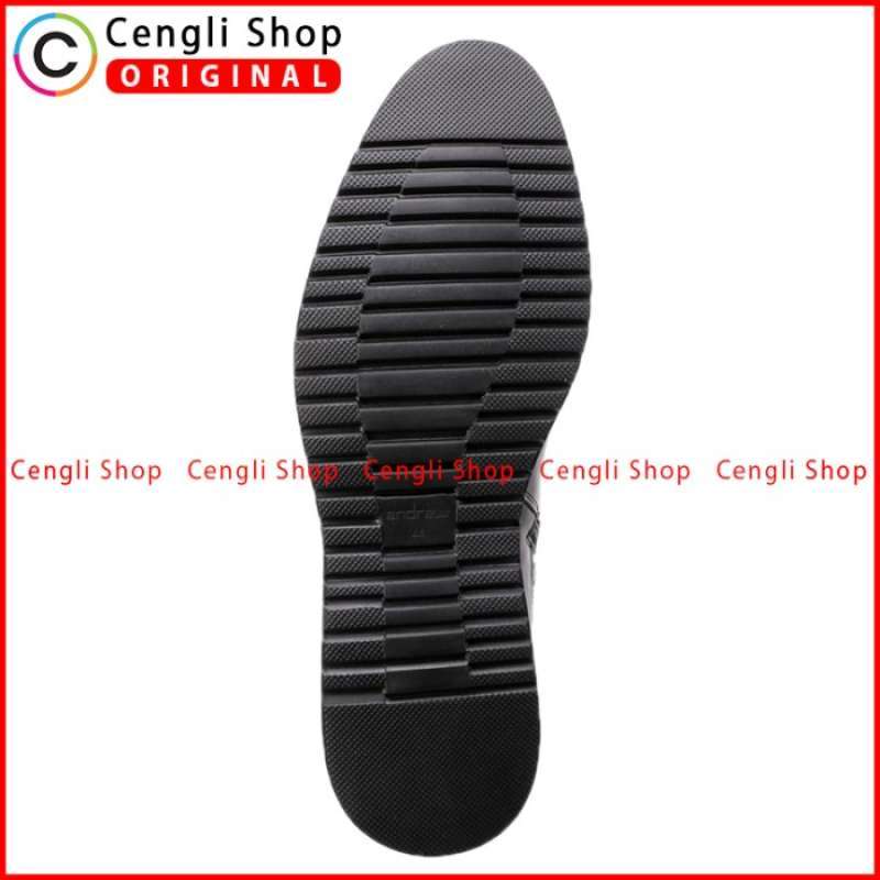 Jual Andrew Sepatu Boot Kulit Pria Original Terbaru Branded Hitam Anm94 ...