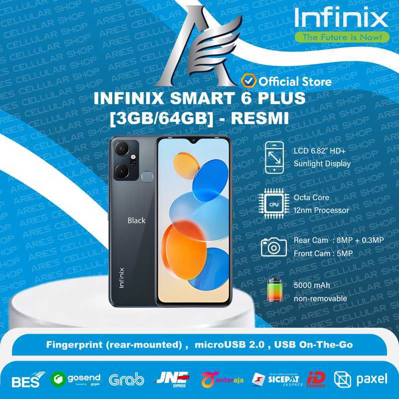 Jual Infinix Smart 6 Plus 3/64 GB Garansi Resmi Spesial di Seller ACS ...