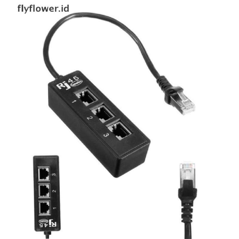 Jual Es Fly Rj45 1 To 3 Socket Ethernet Network Lan Cable Split di ...