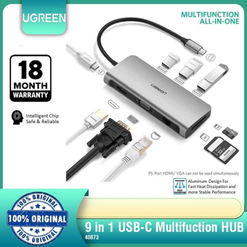 Jual UGREEN USB Type C Multifunctional Adapter (Gray) di Seller Cullen ...