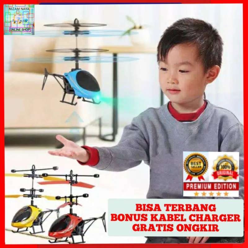 Promo Mainan Anak pesawat Helikopter rc dengan infrared/sensor tangan ...