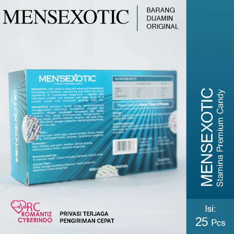 Jual Mensexotic Permen Candy, Vitalitas Pria, 1 Box Isi 25 Pcs Di ...