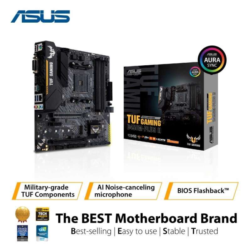 Jual ASUS TUF Gaming B450M-Plus II AMD AM4 B450 Micro ATX Motherboard ...