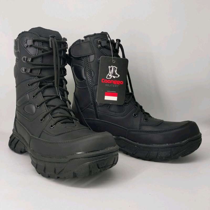 Jual sepatu pdl safety boots tactical TNI POLRI pdl satpam ujung besi ...