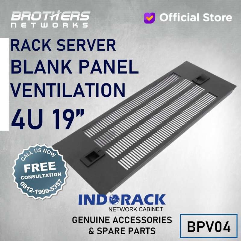 Jual BLANK PANEL VENTILATION 4U PERFORATED - RAK SERVER RACK INDORACK ...