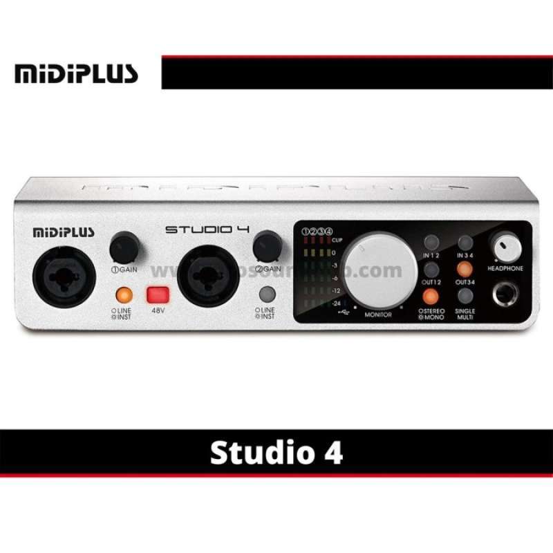 Jual Midiplus Studio 4 USB Audio Interface Soundcard Recording 4 ...