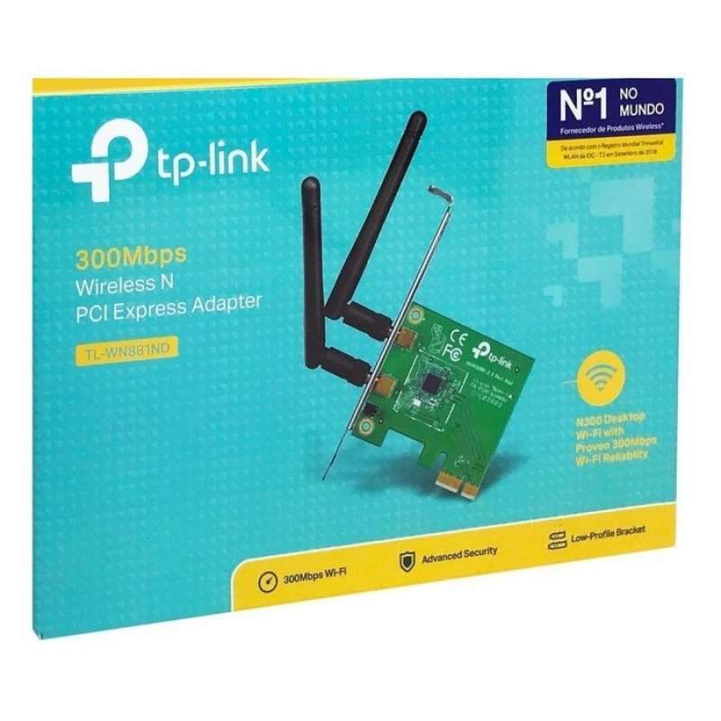 Jual CRX-480 TP-LINK TL-WN881ND 300MBPS WIRELESS N PCI EXPRESS ADAPTER ...